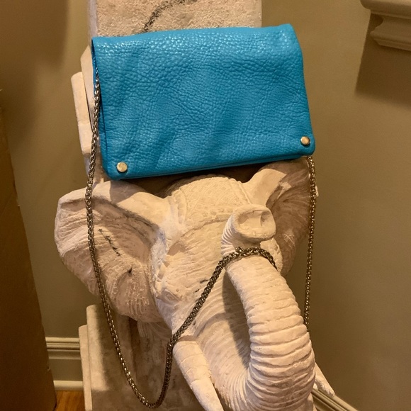 Street Level | Bags | Street Level Pebble Faux Leather Blue Zip Tops L ...